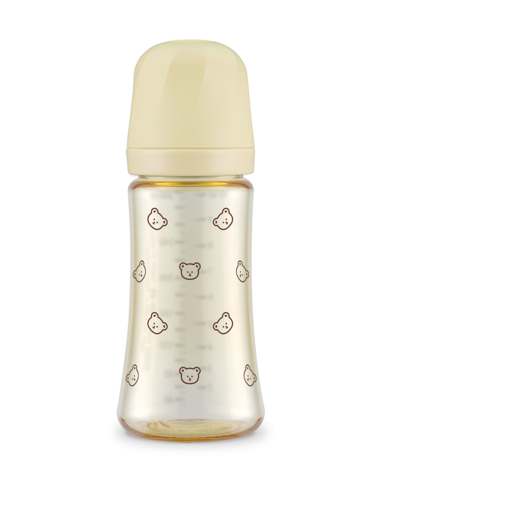 PPSU Feeding Bottle 300ml (with stage 2 teat, Dotgom) - GROSMIMI