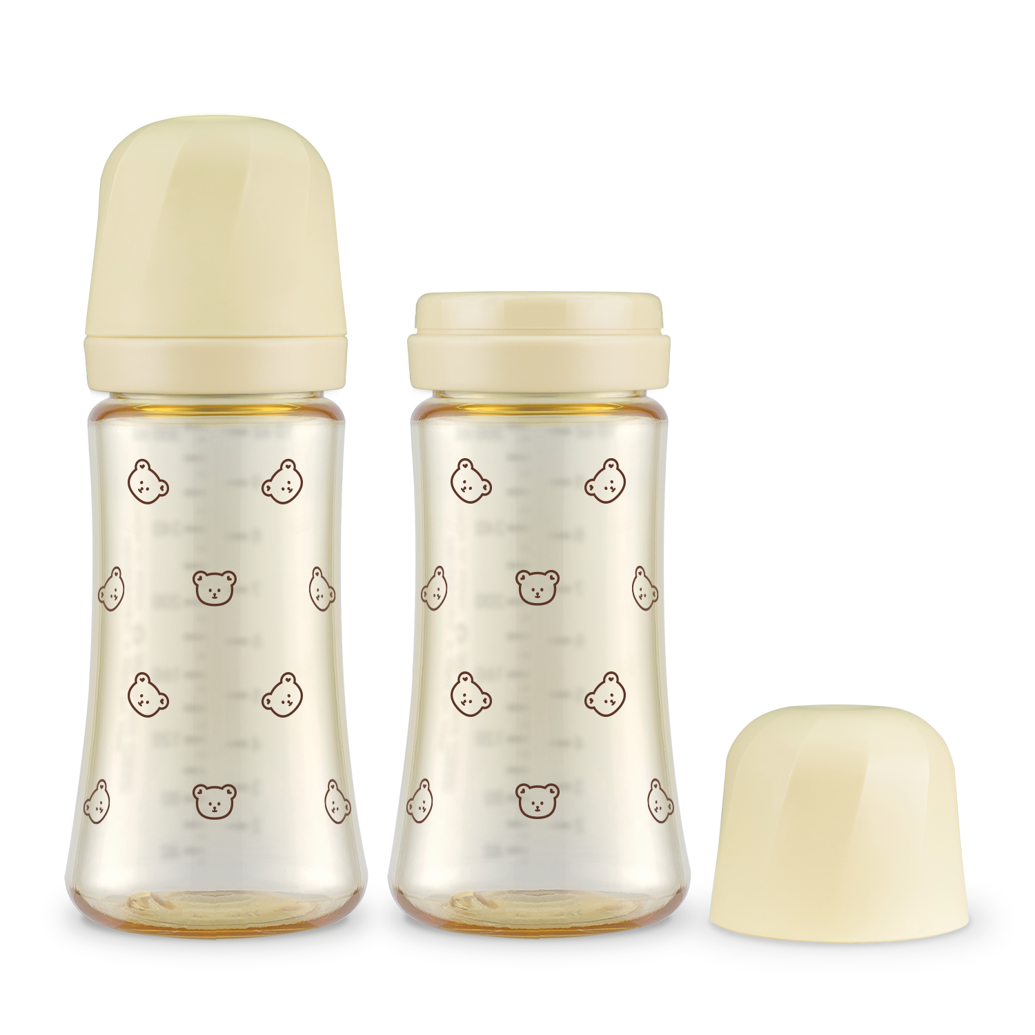 PPSU Feeding Bottle 300ml Twin Pack (without teat, Dotgom) - GROSMIMI